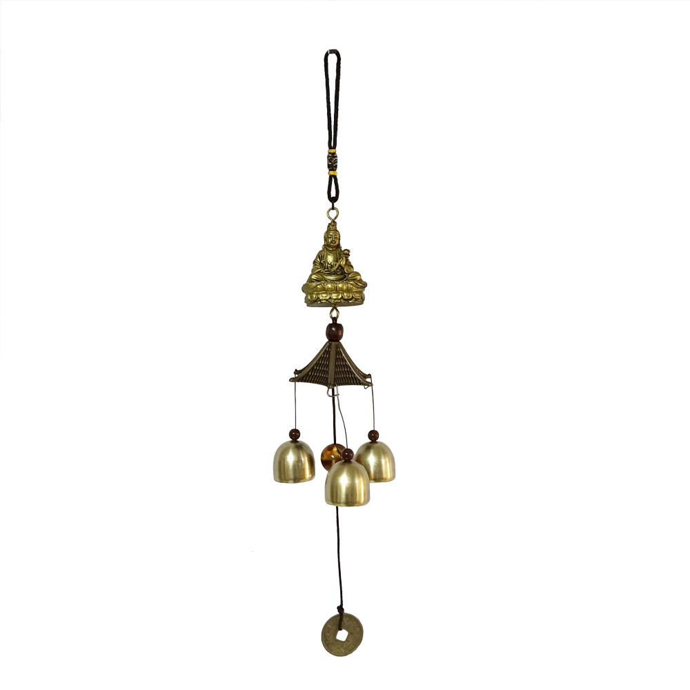 Meditating Buddha Wind Chime – 40cm – Bhika Imports